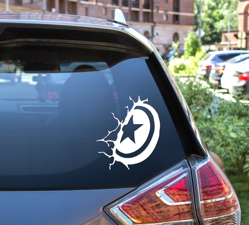 Captain America Shield Avenger Decal Vinyl Sticker for Car - Etsy