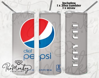 Coca Cola Can Themed Coke Custom 20oz Tumbler Sublimation Perfect Gift ...