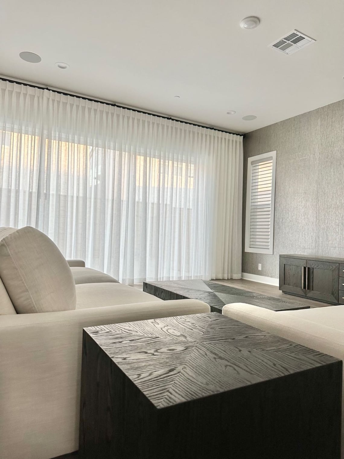 Linen Look Sheer Handcrafted Drapery Sheer Pinch Pleated Sheer Elegant ...