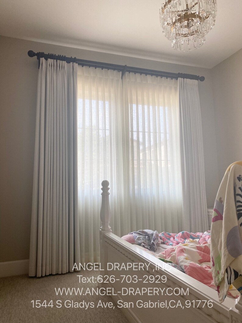 Linen Look Sheer Handcrafted Drapery Sheer Pinch Pleated Sheer - Etsy