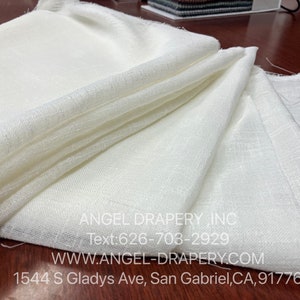 Linen Look Sheer Handcrafted Drapery Sheer Pinch Pleated Sheer - Etsy