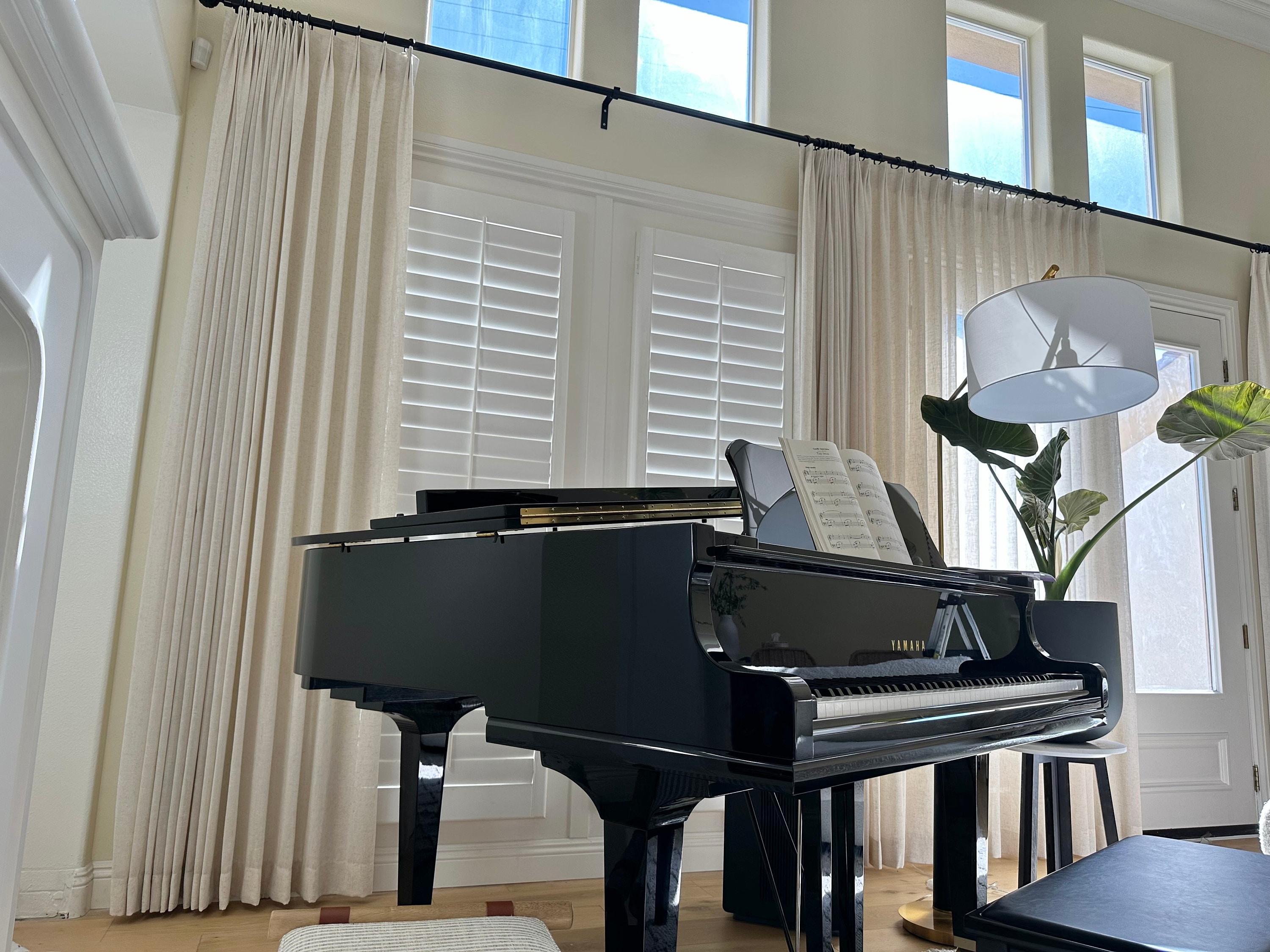 Lamar Natural Linen Look Sheer Handcrafted Drapery Sheer Pinch Pleated ...