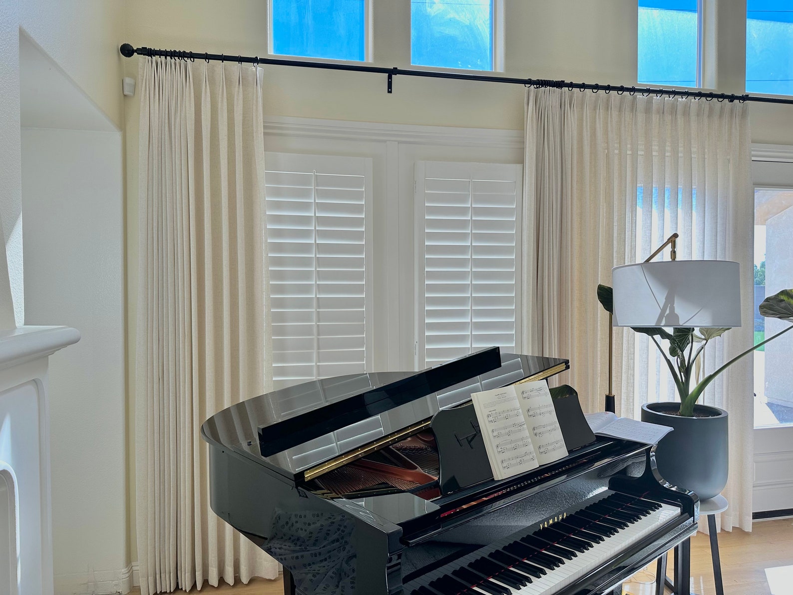 Lamar Natural Linen Look Sheer Handcrafted Drapery Sheer Pinch Pleated ...