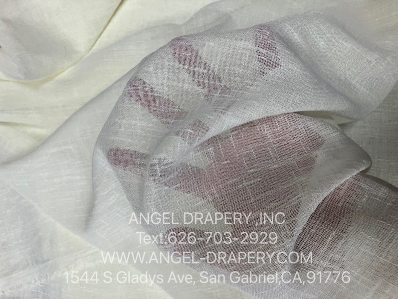 Linen Look Sheer Handcrafted Drapery Sheer Pinch Pleated Sheer - Etsy
