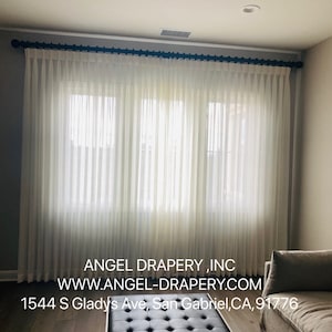 Linen Look Sheer Handcrafted Drapery Sheer Pinch Pleated Sheer Elegant ...