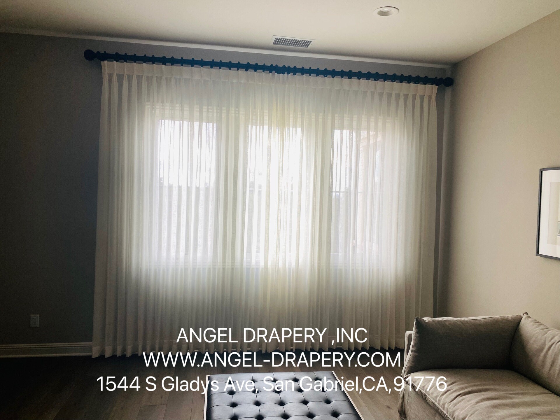 Linen Look Sheer Handcrafted Drapery Sheer Pinch Pleated Sheer Elegant ...