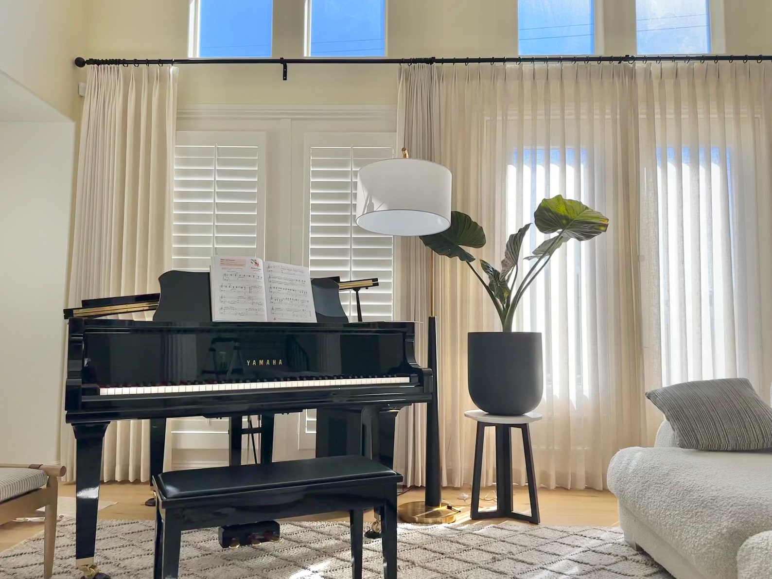 Lamar Natural Linen Look Sheer Handcrafted Drapery Sheer Pinch Pleated ...