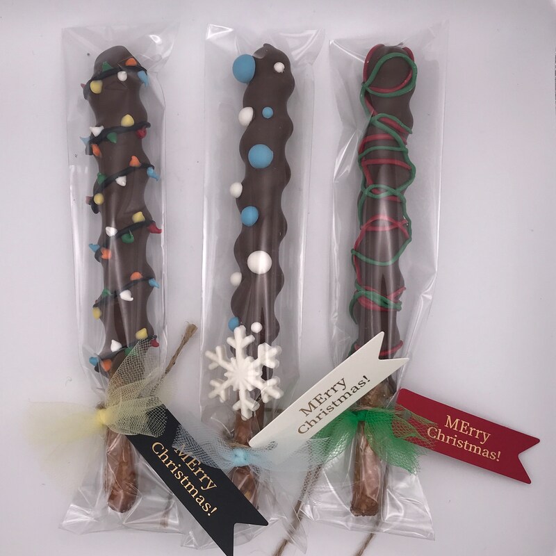 Christmas Pretzel Rods - Etsy