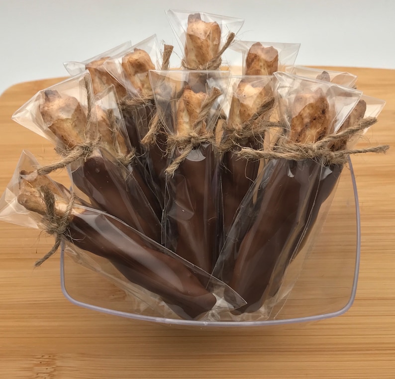 Chocolate Covered Mini Pretzel Rods White or Milk Chocolate Dipped ...