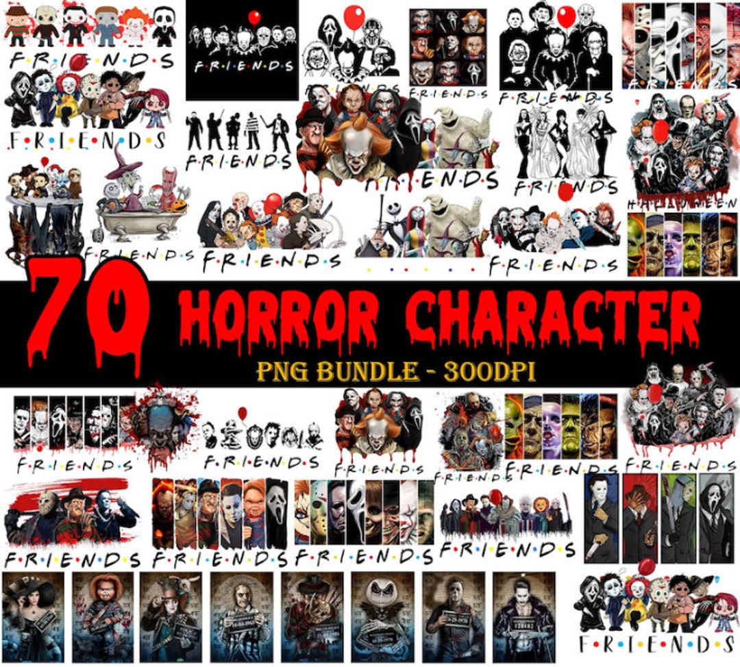 70 Horror Characters Png Horror Friends Png Halloween - Etsy