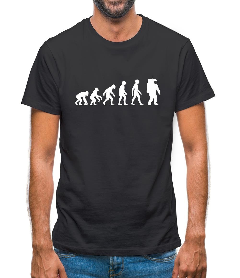 Evolution of Man Astronaut Mens T-shirt - Etsy