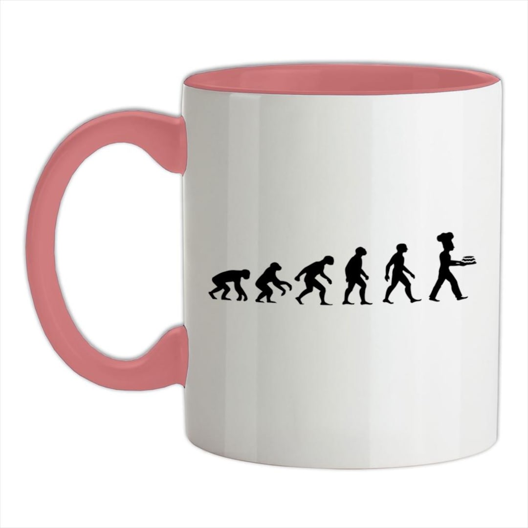 Evolution of Man Bake - Mug - Baking Cake Baker Cakes Bake off Funny ...