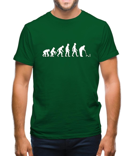 Evolution of Man Croquet Mens T-shirt - Etsy