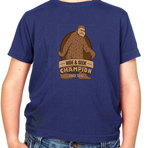 Funny Sasquatch Big Foot - Mens Womens Kids T-shirt - Hide and Seek ...