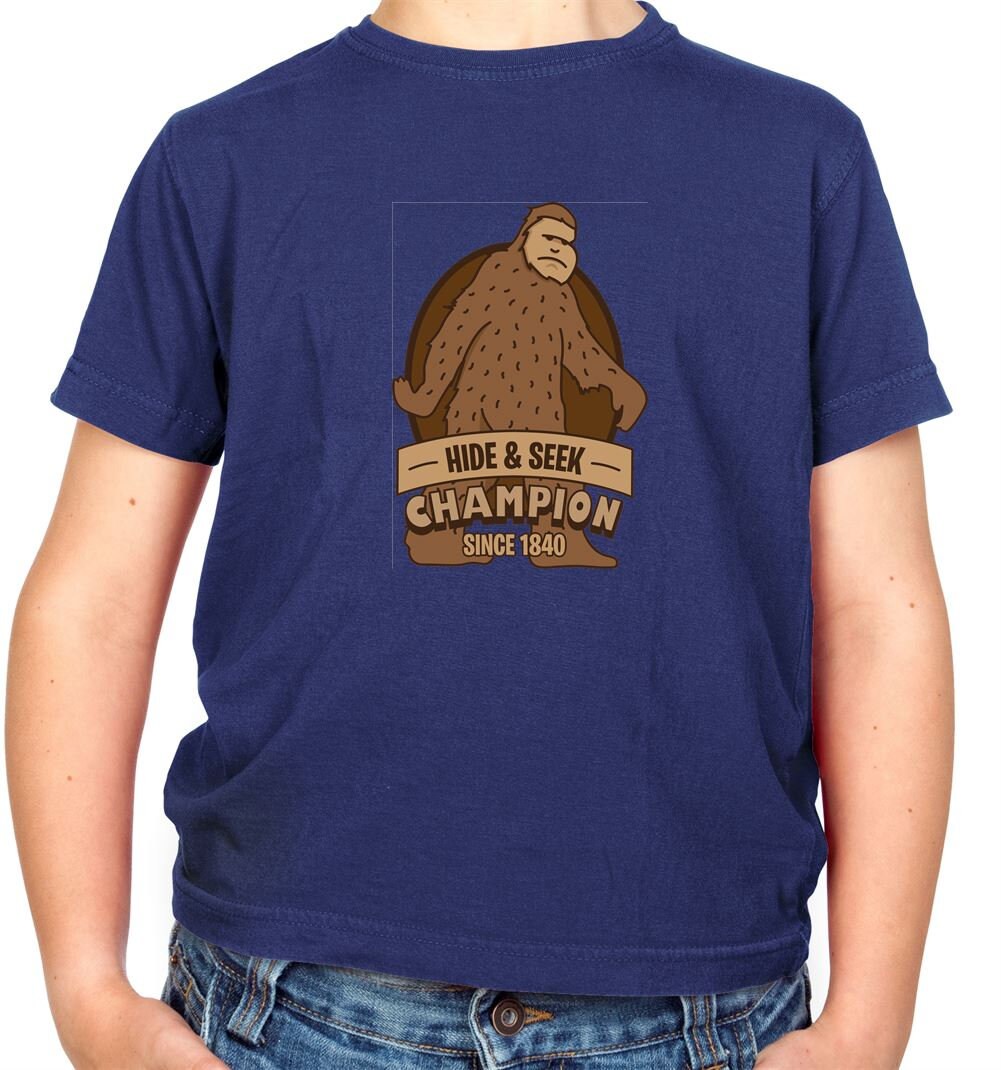 Funny Sasquatch Big Foot - Mens Womens Kids T-shirt - Hide and Seek ...