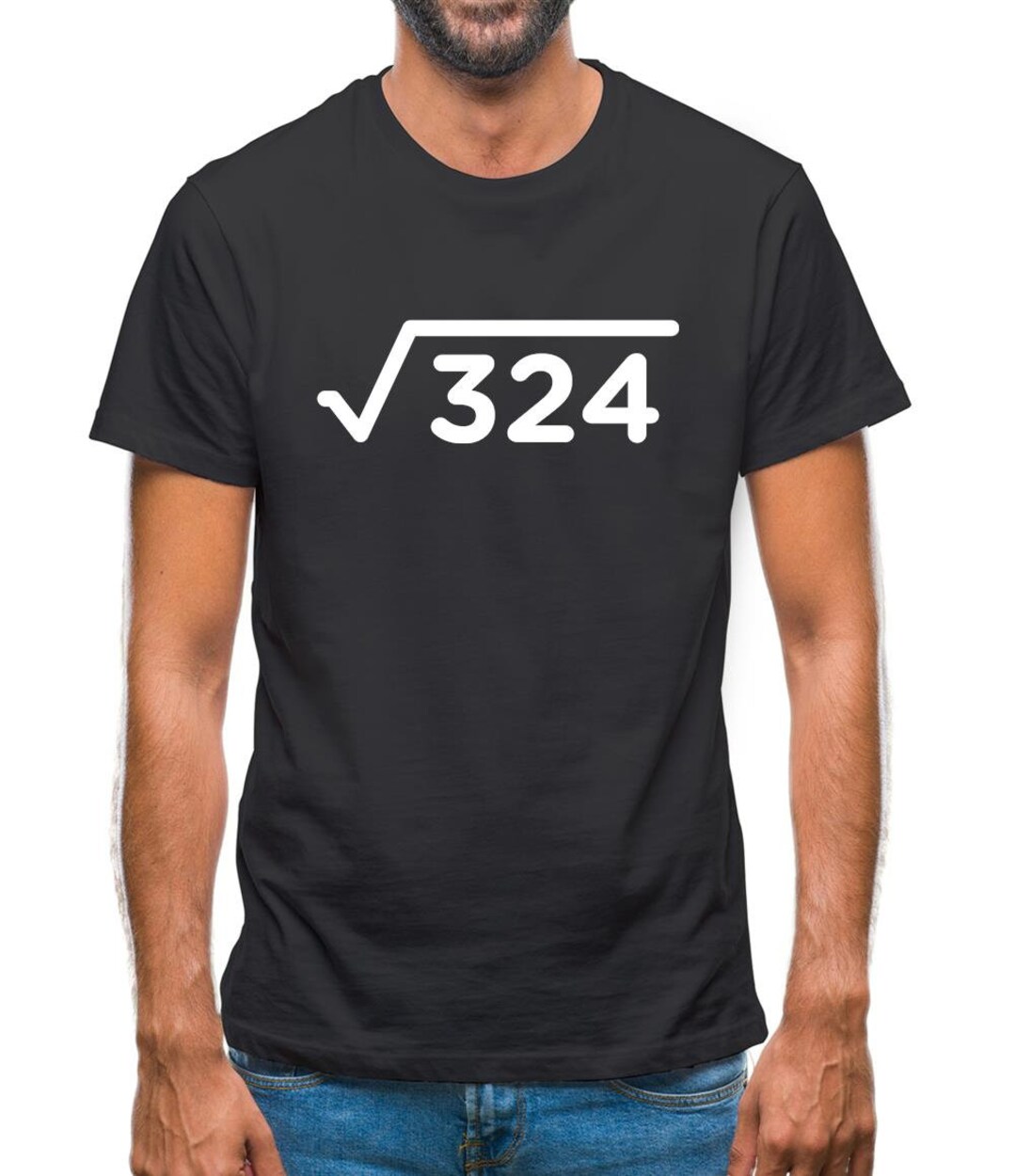 Square Root Birthday 18 Mens T-shirt Custom Customisable 18th - Etsy