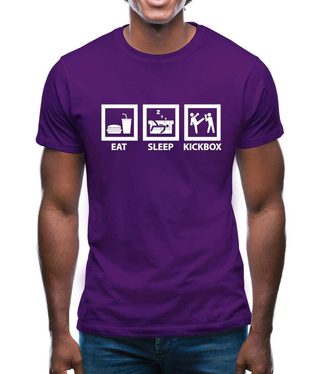 Eat Sleep Kickbox Mens T-shirt - Etsy
