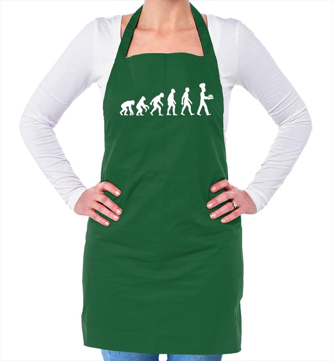Evolution of Man Bake - Adult and Kids Apron - Baking Cake Baker Cakes ...