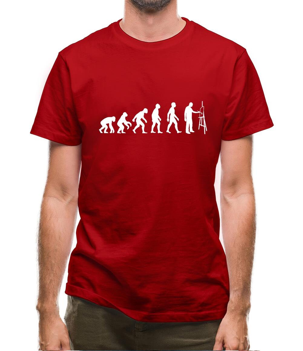 Evolution of Man Artist Mens T-shirt - Etsy