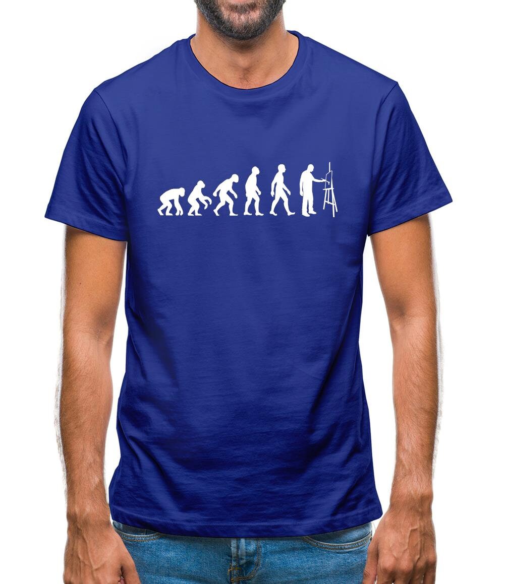 Evolution of Man Artist Mens T-shirt - Etsy