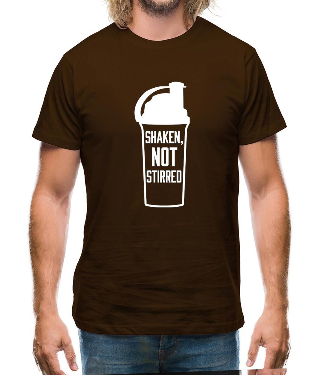 Shaken Not Stirred (protein Shake) Mens T-shirt - Etsy