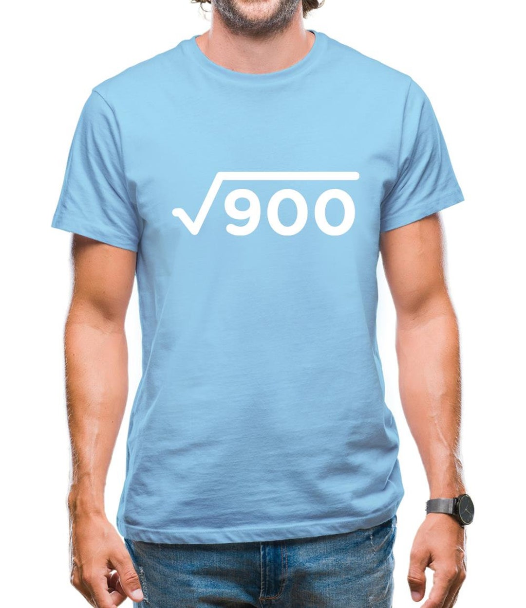 Square Root Birthday 30 Mens T-shirt Custom Customisable 30th - Etsy