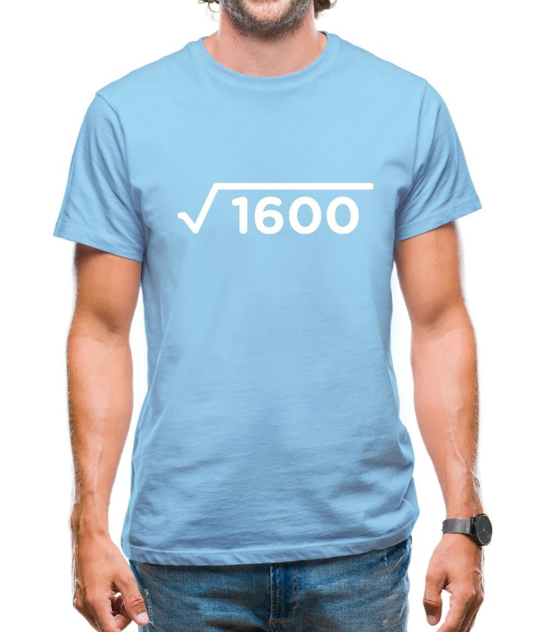 Square Root Birthday 40 Mens T-shirt Custom Customisable 40th - Etsy