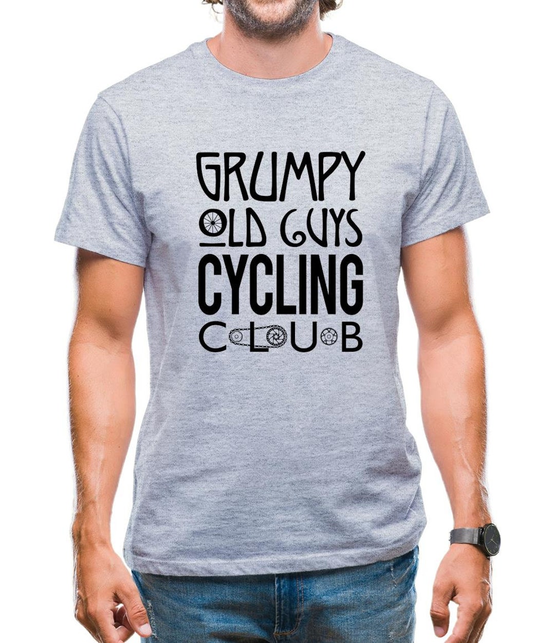 Grumpy Guys Cycling Club Mens T-shirt - Etsy