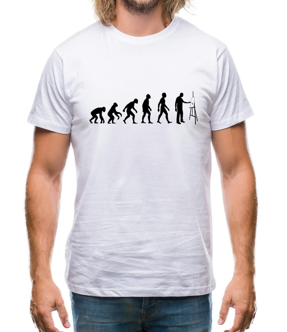 Evolution of Man Artist Mens T-shirt - Etsy