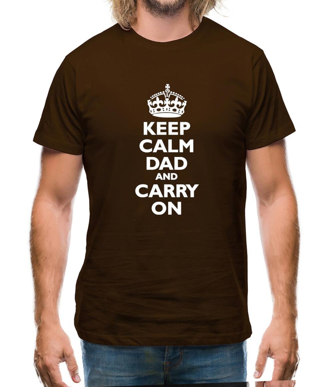 Keep Calm Dad and Carry on Mens T-shirt - Etsy