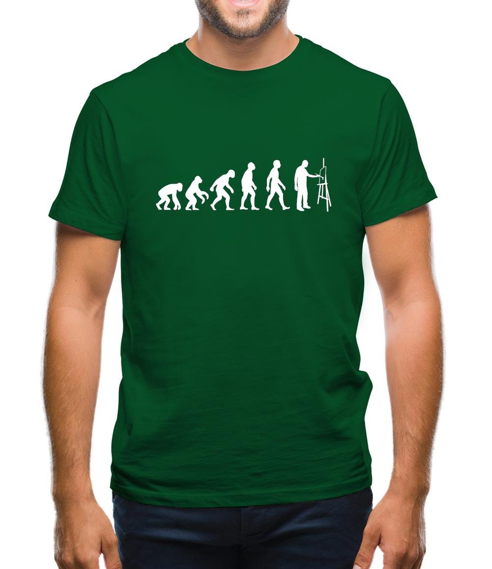 Evolution of Man Artist Mens T-shirt - Etsy