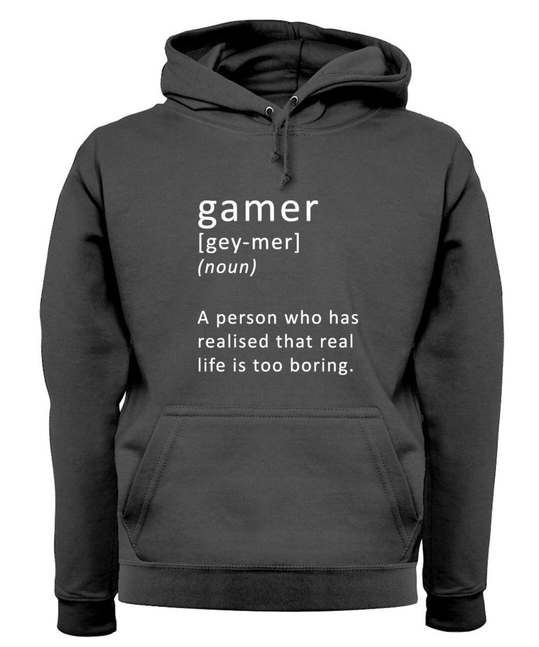 Funny Definition Gamer Gaming - Mens Womens Kids Unisex Hoodie ...