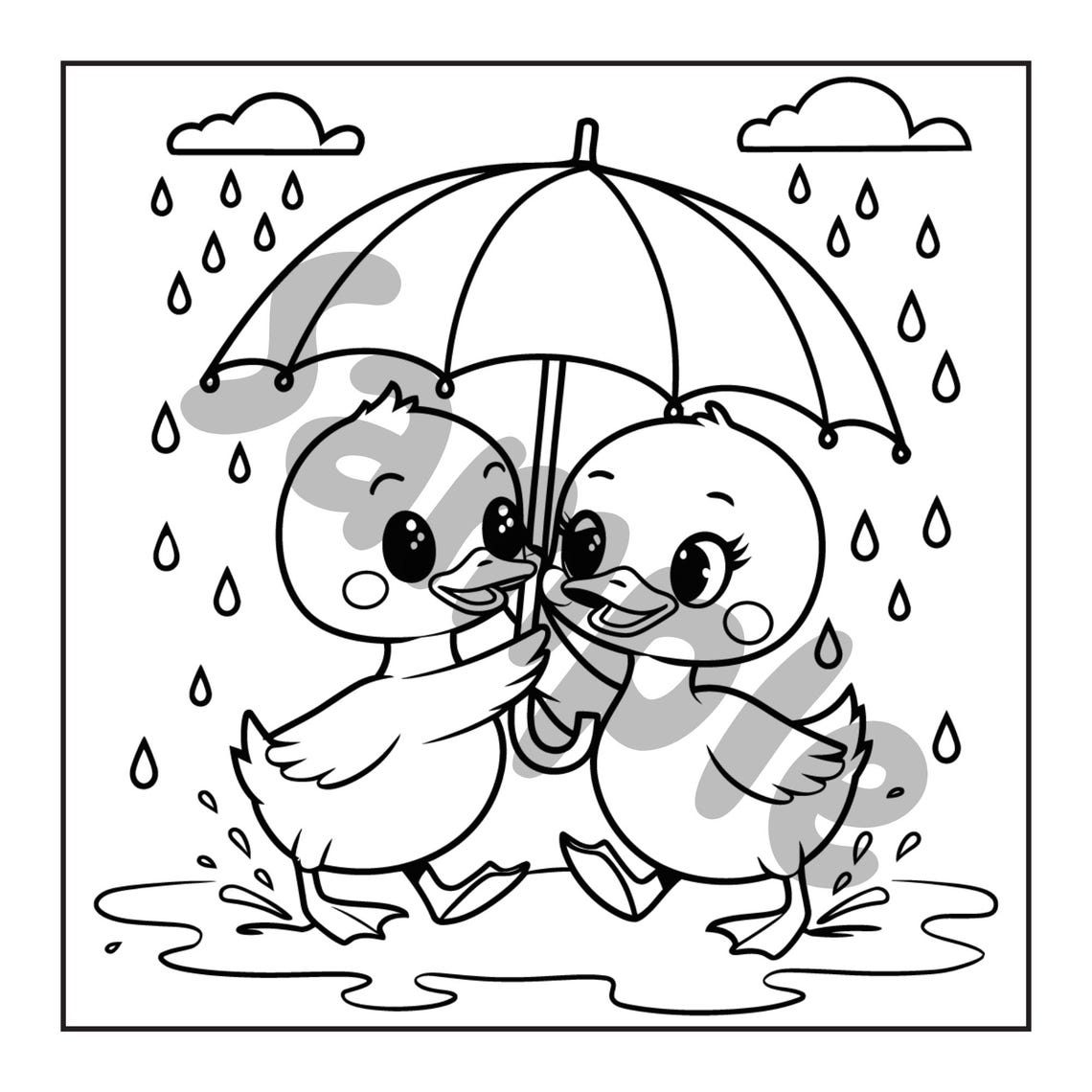 Kawaii Colouring Pages, Cute Printable, Cute Japenese, Adult / Children ...