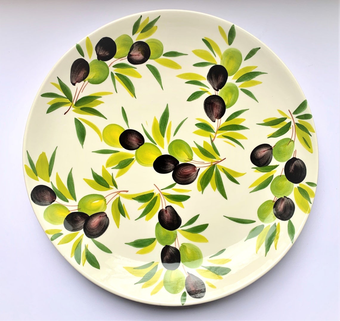 Olive Plates Hand-painted Made in Italy - Etsy