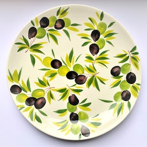 Olive Plates Hand-painted Made in Italy - Etsy