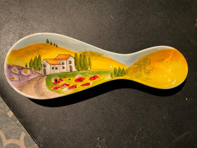 Hand-painted Italian Spoon Rests - Etsy