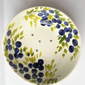 Blueberry Ceramic Colander Set - Etsy