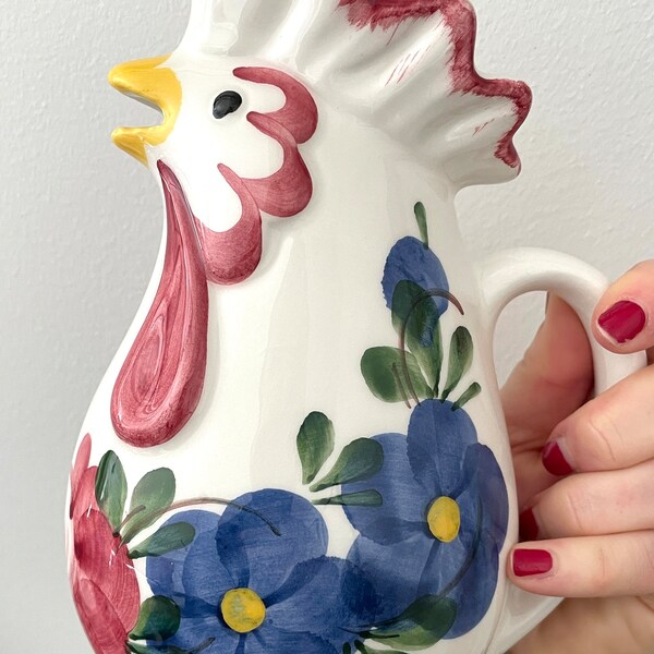 Rooster Pitcher - Etsy