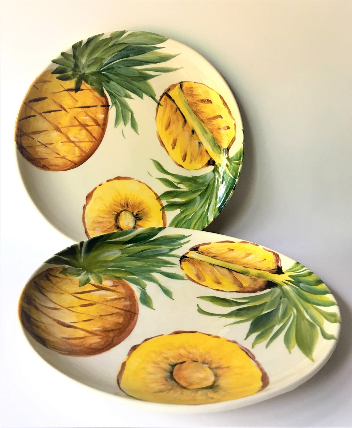 Pineapple Plate Hand-painted Made in Italy - Etsy UK