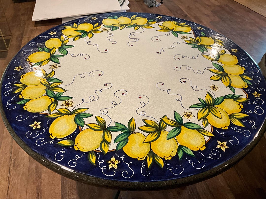 Hand-painted Lava Tables From Malta: A Unique Piece of Art - Etsy