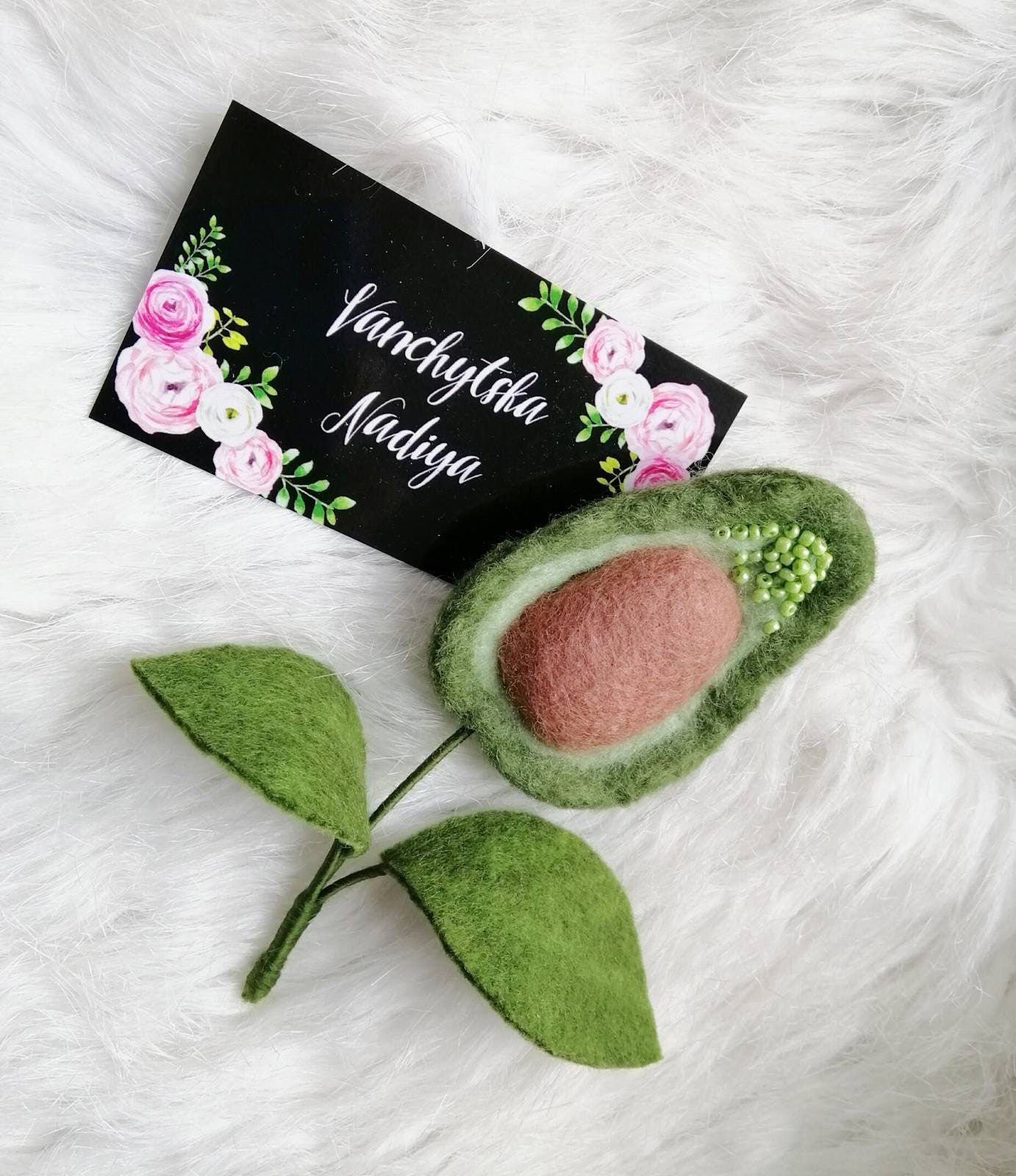 Felted Avocado Brooch Felt Fruit Pin Avocado Felted Brooch - Etsy