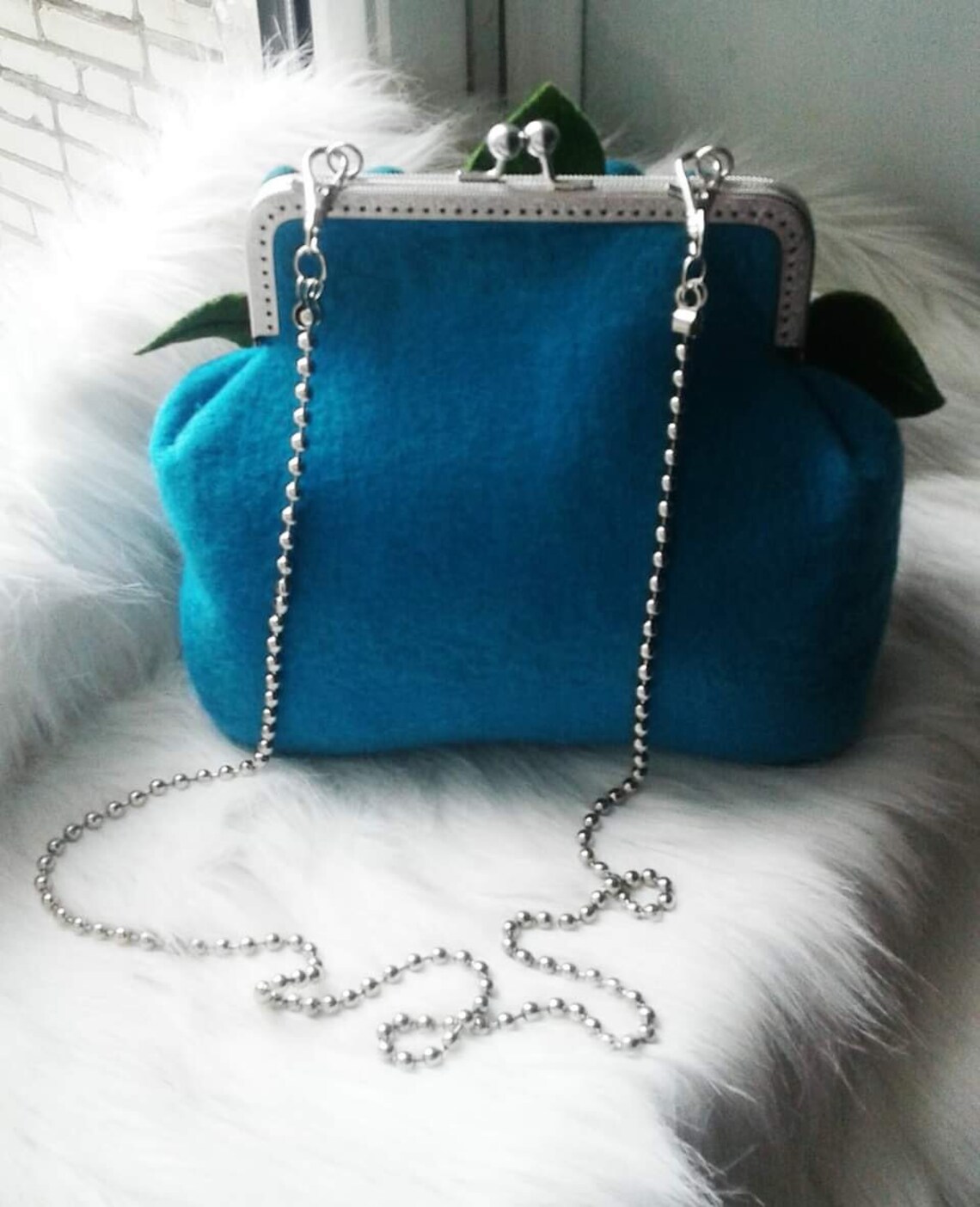 Felted hand bag for women Flowers purse Felted bag Wool felted | Etsy