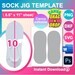 Sock Jig Template, No Show Sock Jig Template, Sublimation, SVG, DXF, Canva, Ms Word Docx, Png ...