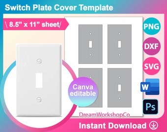Light Switch Template - Etsy UK