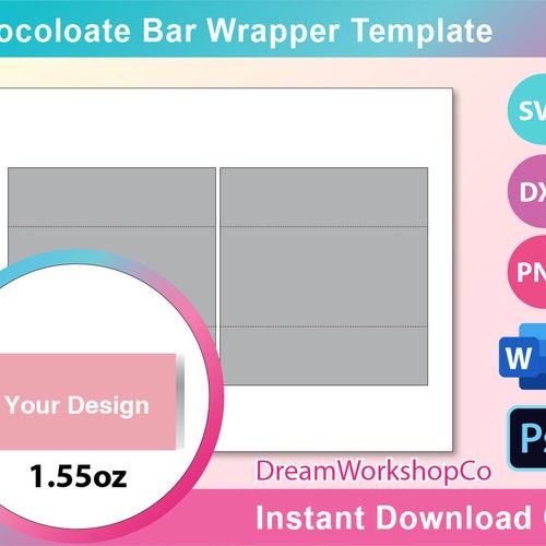 Donut Wrapper Template 4pcs Donut Wrapper Template SVG DXF | Etsy