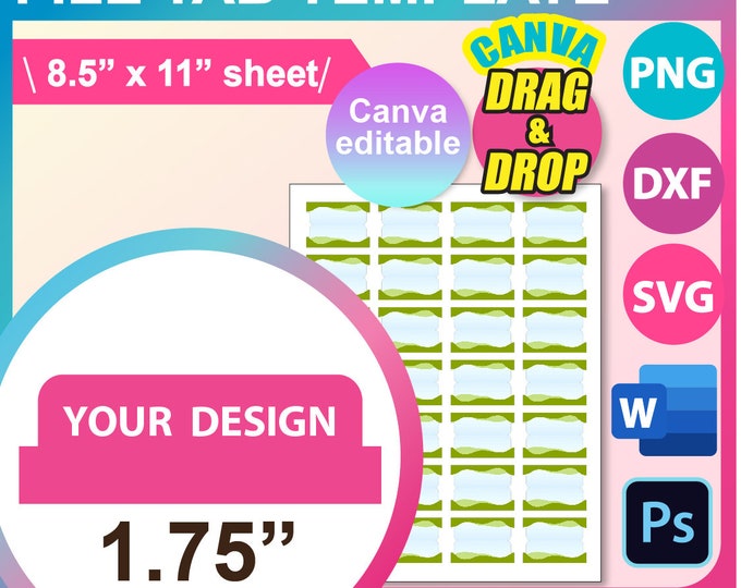 CANVA Planner Divider Tabs,editable Folder Tabs,make Your Own CANVA ...