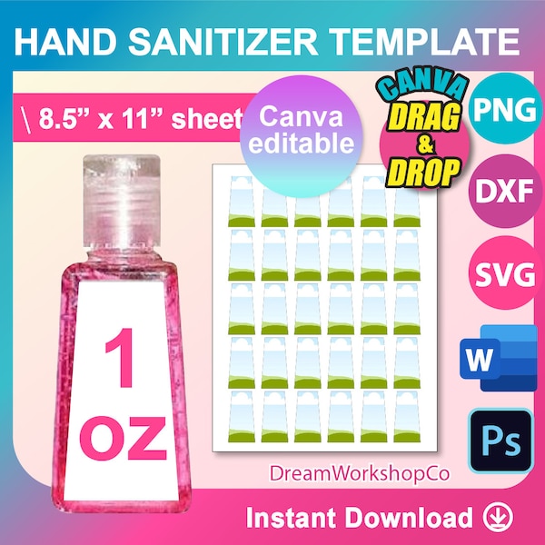 Sanitizer Svg - Etsy