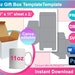 7.45 Tall Box Template, Tall Window Box, Box With Handle Template, Doll ...