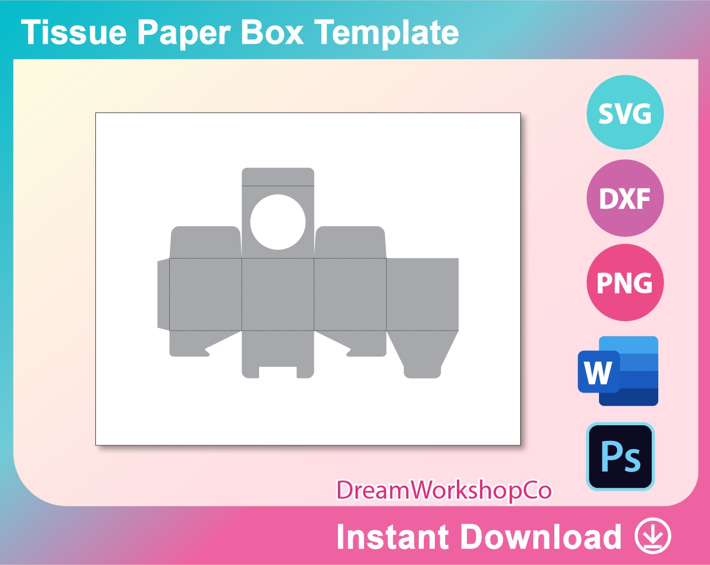 Mini Tissue box Template Tissue box svg Wedding Gift Box | Etsy