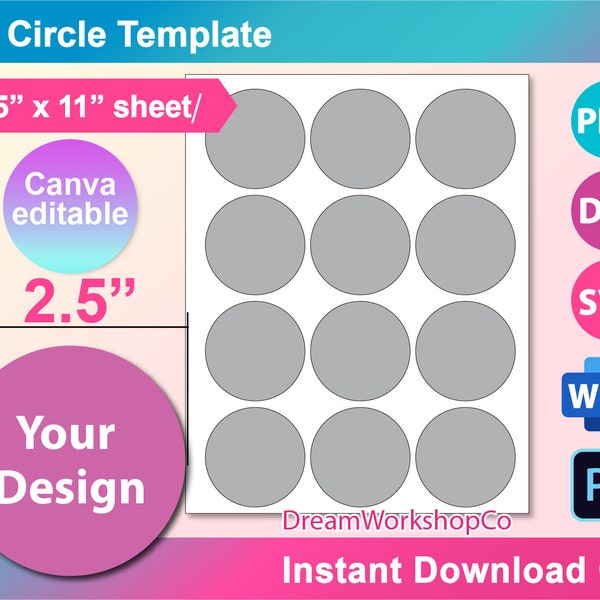 Circle Labels - Etsy